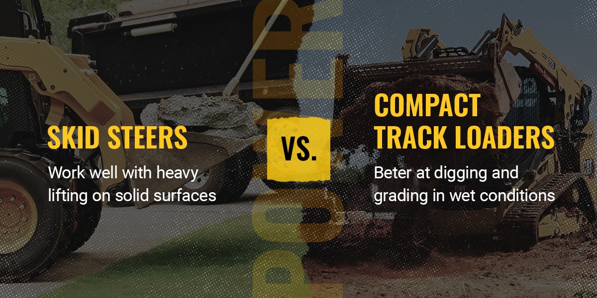 Skid Steers vs. Compact Track Loaders - Blanchard Machinery